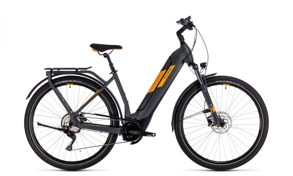 Elektrinis dviratis Cube Kathmandu Hybrid Pro 625 Easy Entry grey'n'orange 2020 - Bikko.lt
