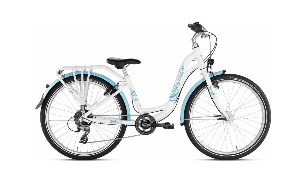 Dviratis PUKY Skyride 24-8 Alu LIGHT white - Bikko.lt