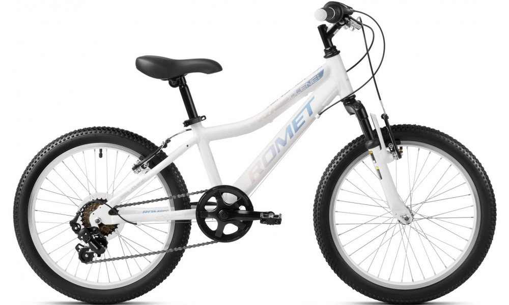 Dviratis Romet Jolene 20 KID 2 Alu 2023 white-violet-pink - Bikko.lt